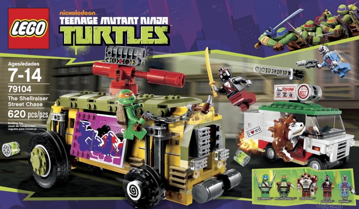 Lego Turtles 79104 - Želví pouliční honička - Hračky Domino