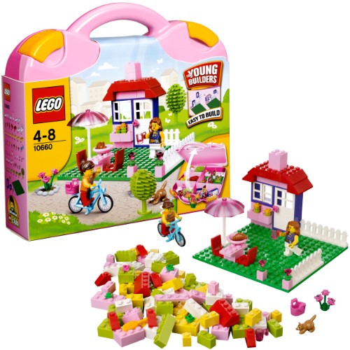 Lego kostičky 10660 - Růžový kufřík - Hračky Domino